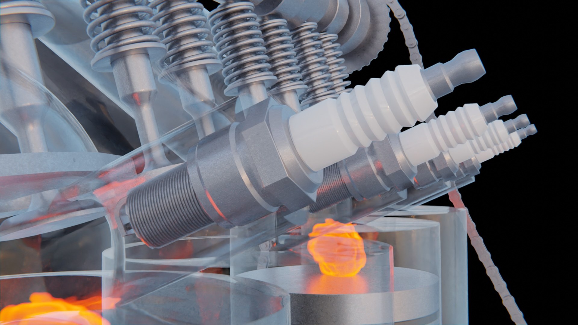 V4 Motor Engine VAZ 2105 Animated 3D Model - TurboSquid 2195163