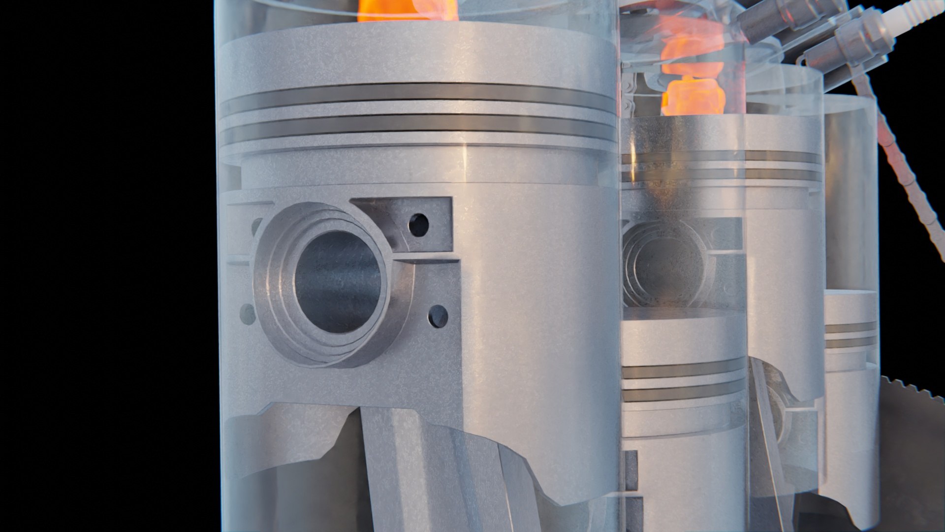 V4 Motor Engine VAZ 2105 Animated 3D Model - TurboSquid 2195163