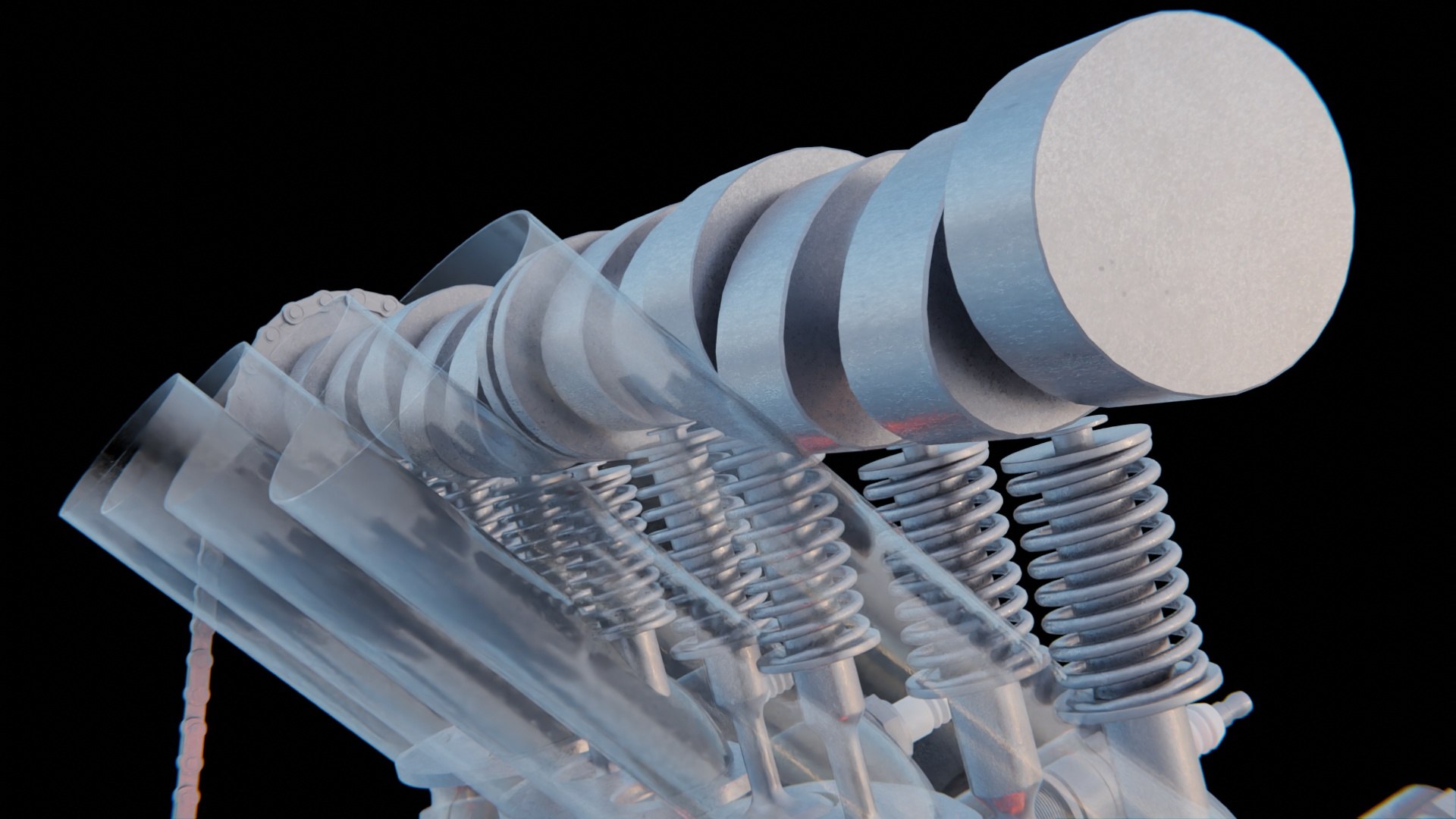 V4 Motor Engine VAZ 2105 Animated 3D Model - TurboSquid 2195163