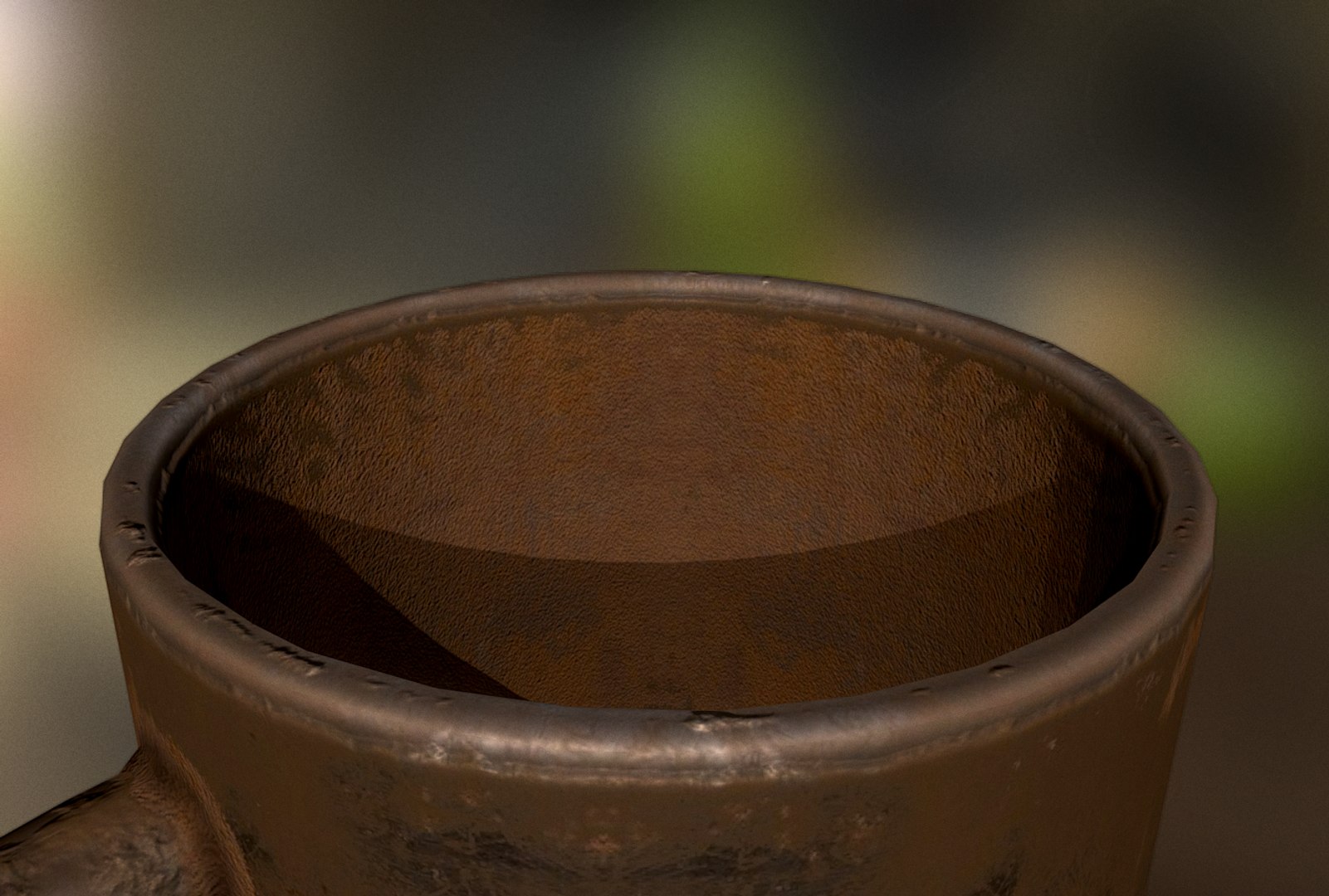 Coffee Cup Rust 3d Model