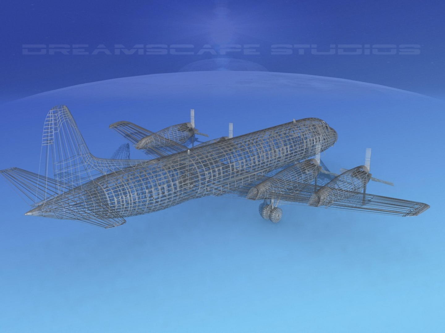 3d model propellers electra lockheed