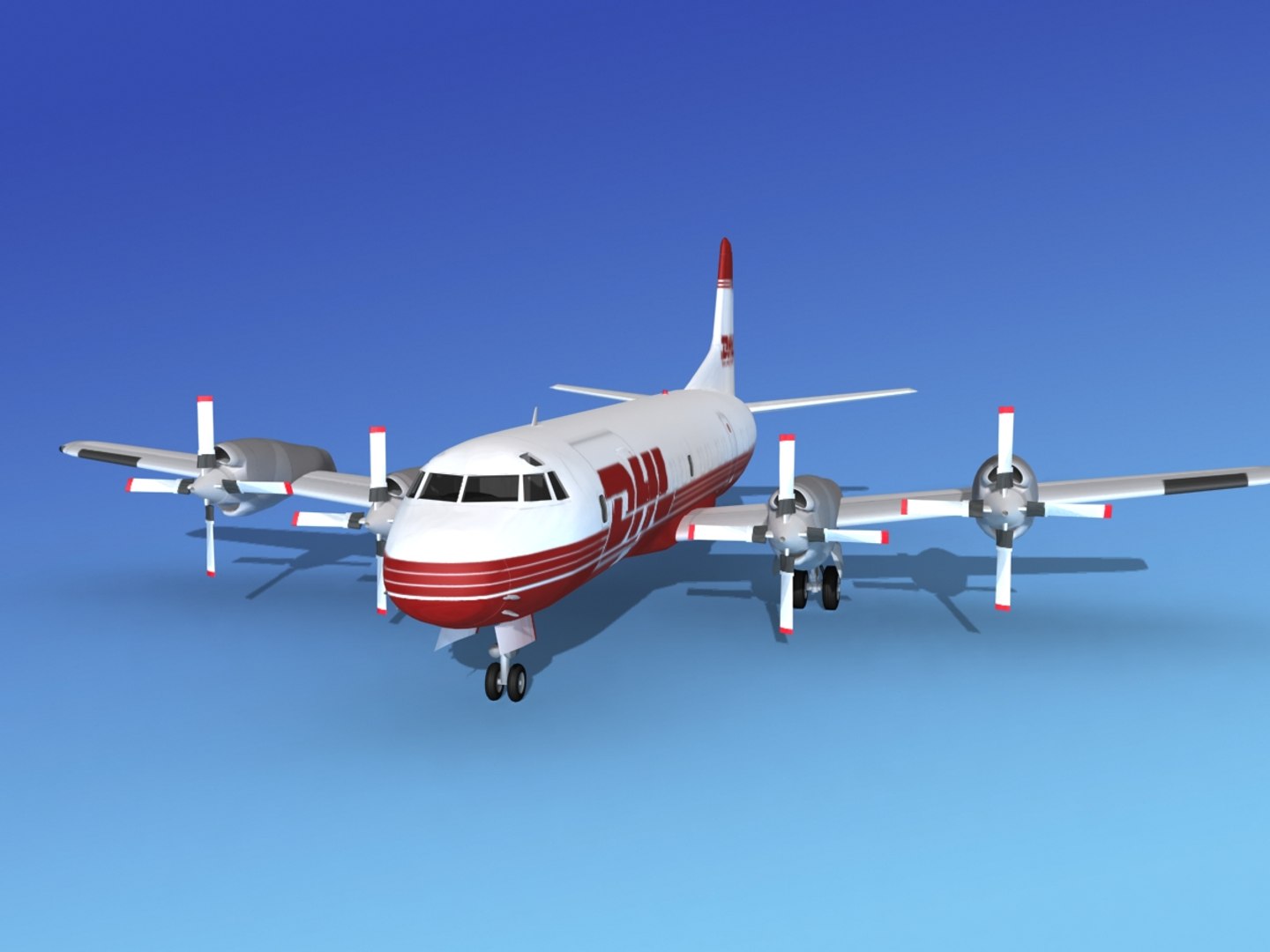 3d model propellers electra lockheed
