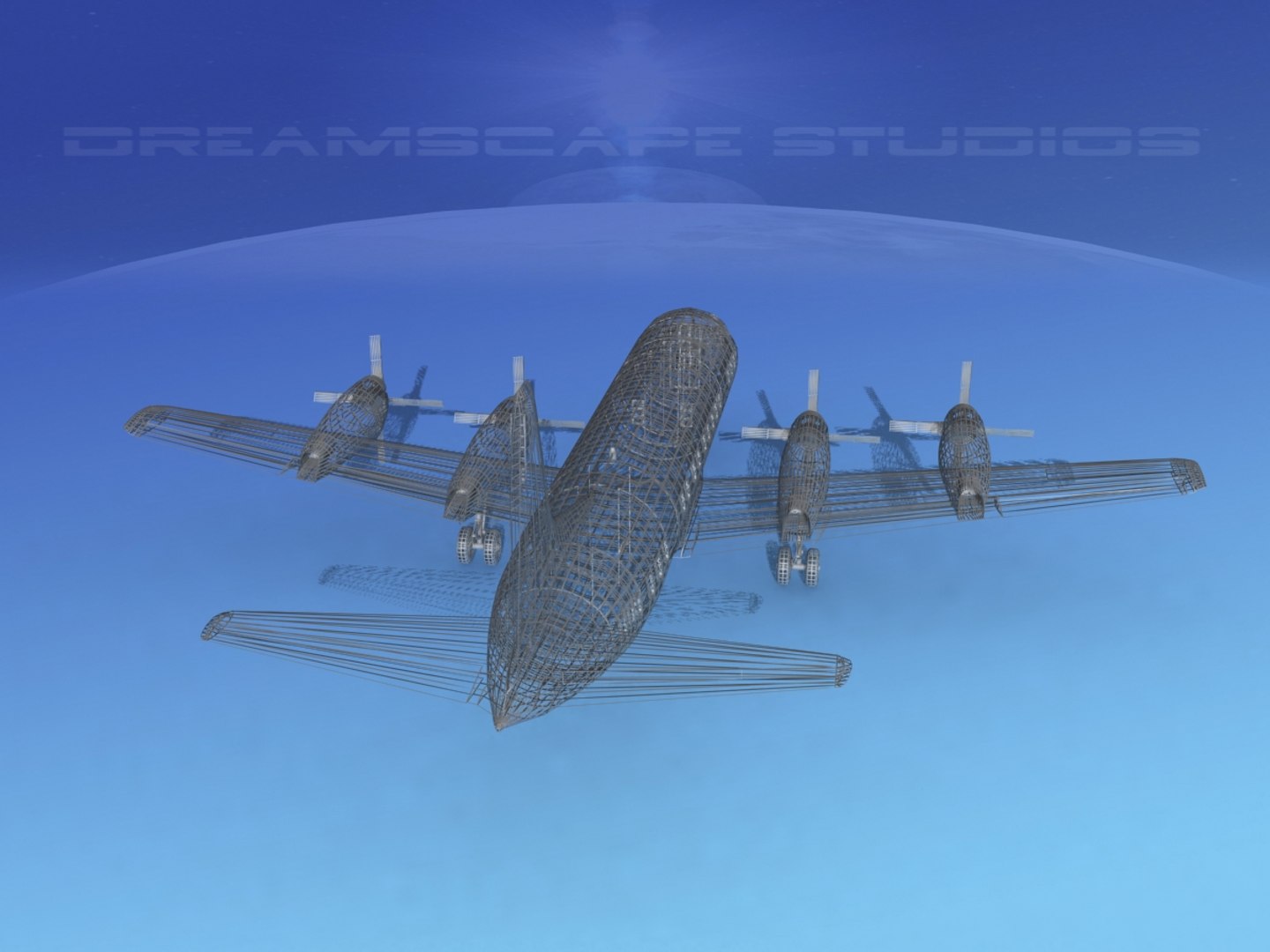 3d model propellers electra lockheed