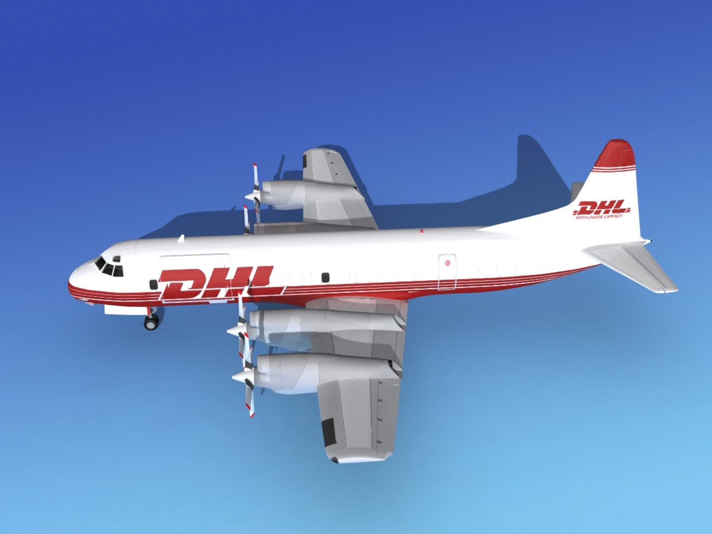 3d model propellers electra lockheed