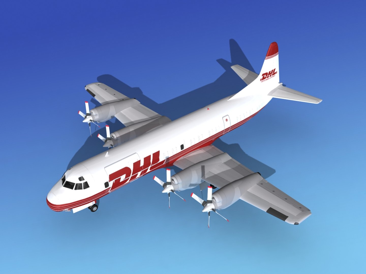 3d model propellers electra lockheed