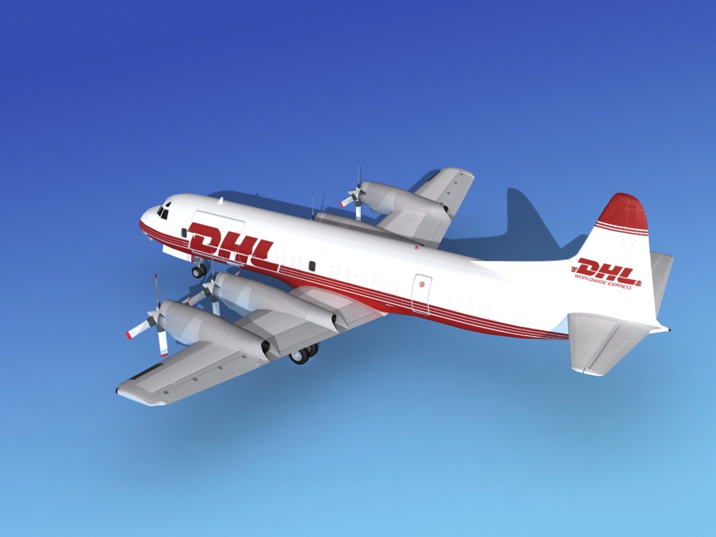 3d model propellers electra lockheed