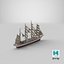 3D Clipper Sailing Ship - TurboSquid 1428571