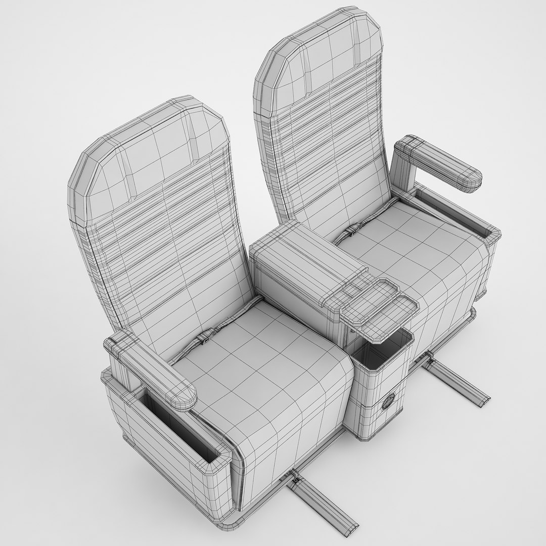 3D Model Class Airplane Chair - TurboSquid 1246227