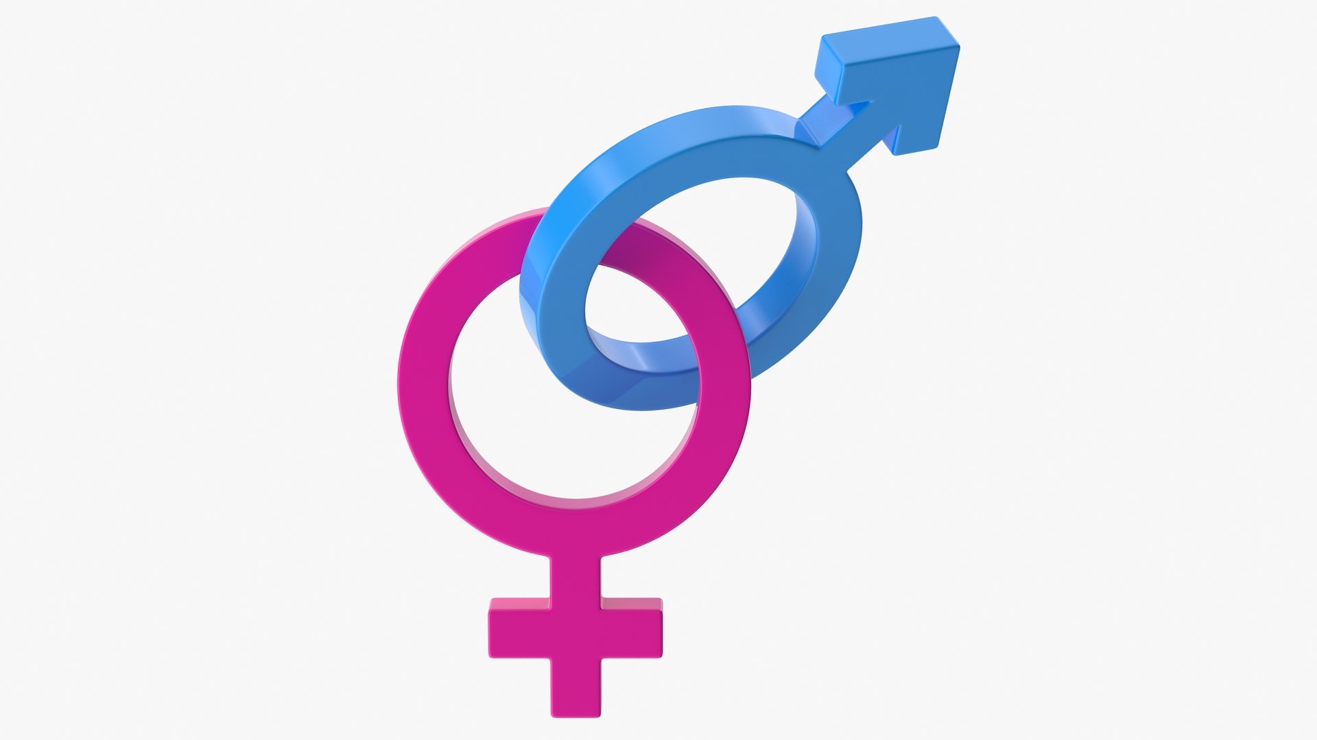 3D Model Male Female Symbol - TurboSquid 1510445
