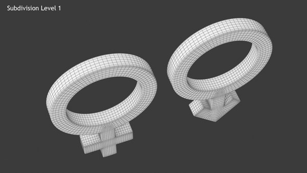 남성과 여성의 기호 3D 모델 - TurboSquid 1510445