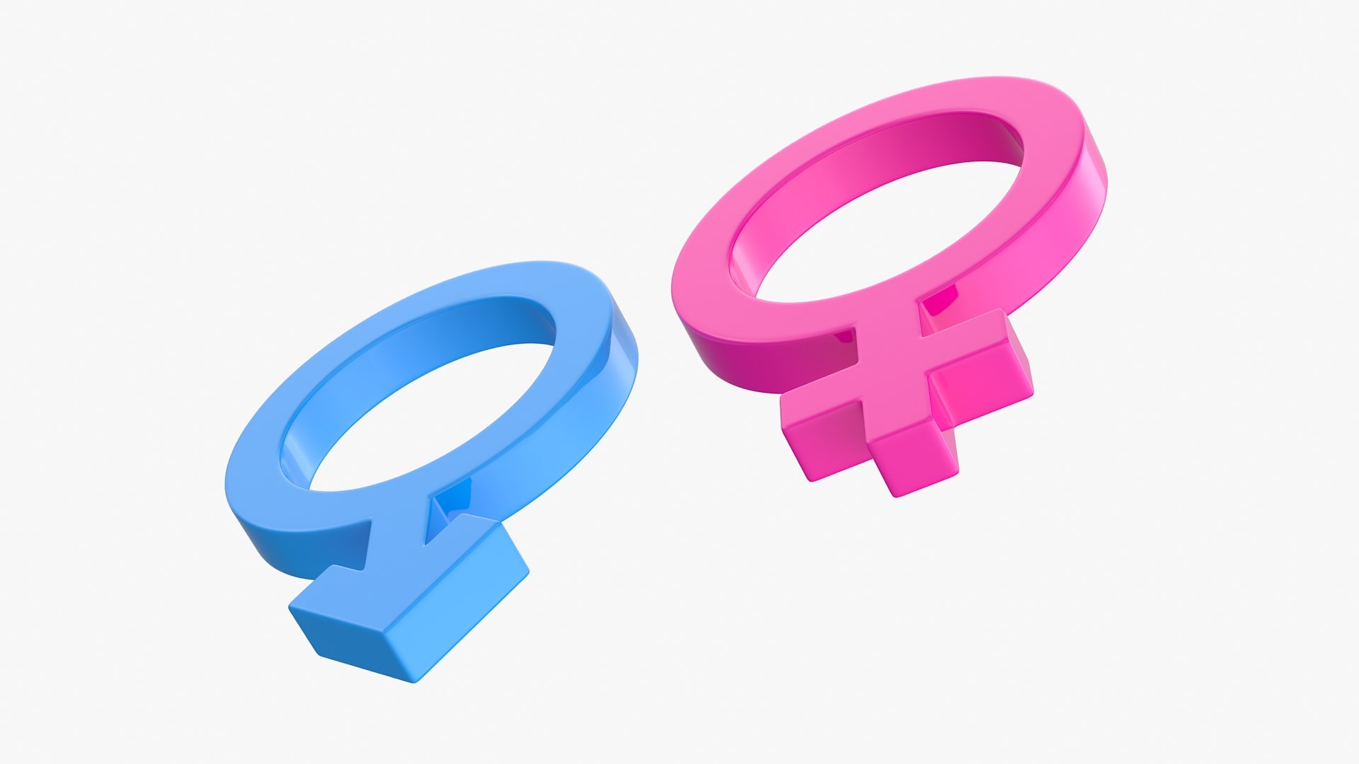 3D Model Male Female Symbol - TurboSquid 1510445