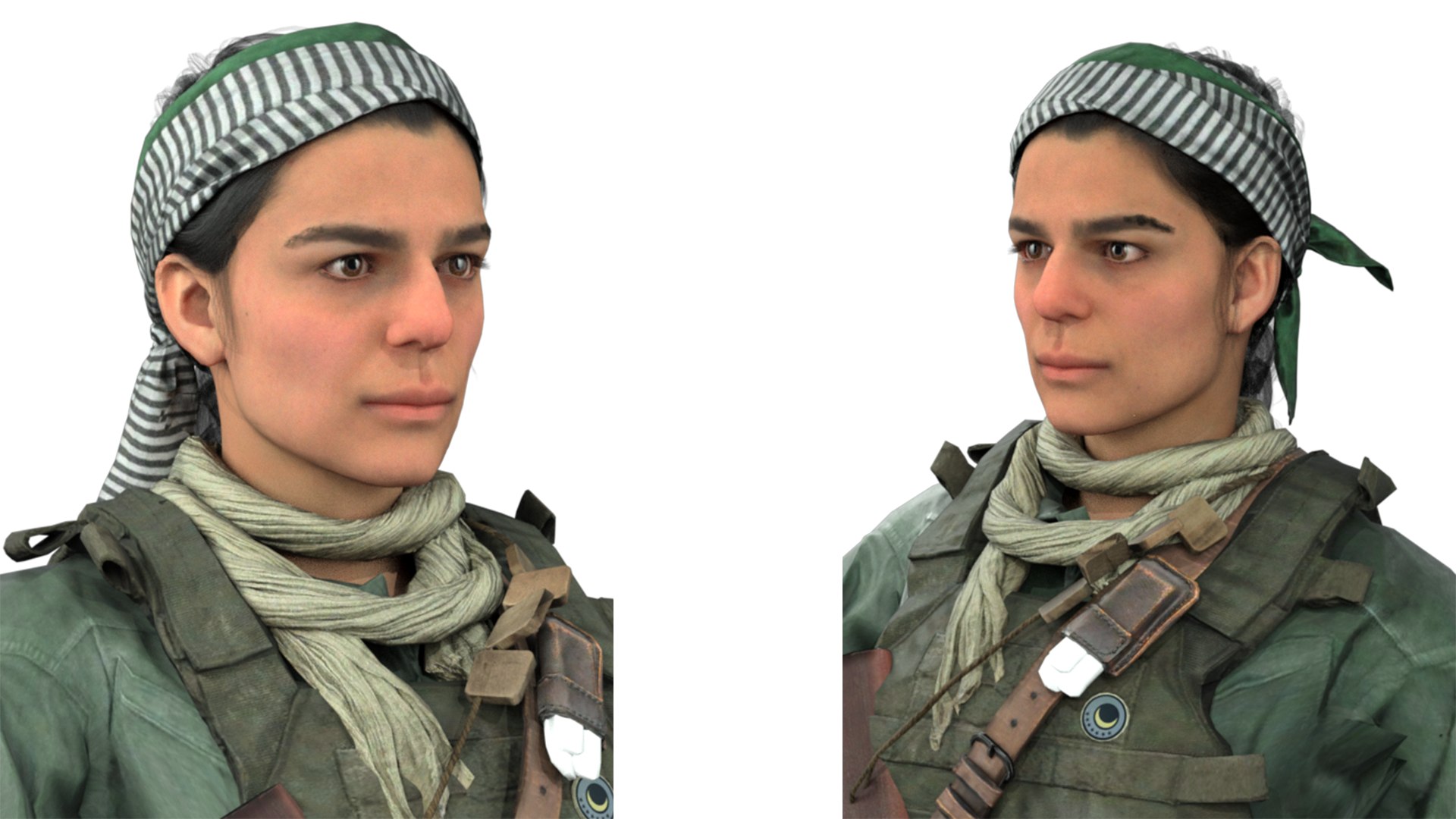 Realistic Rigged Commander Woman Farah Ahmed Character 3D Model 3D ...