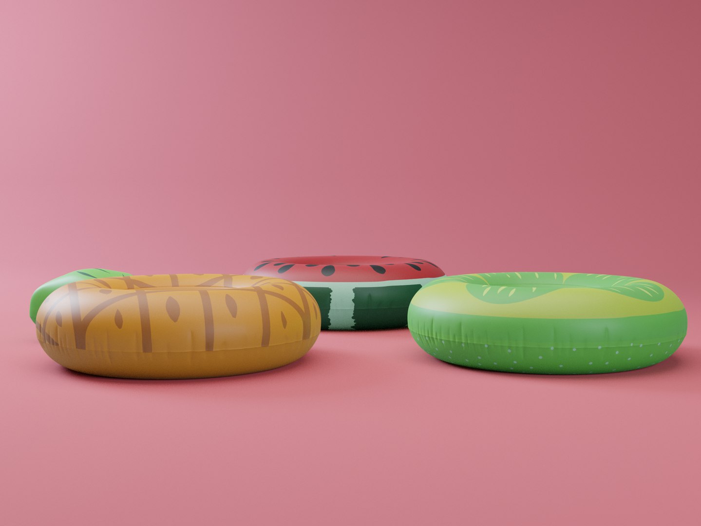 3D Inflatable Fruits Float 3 Model - TurboSquid 1546694