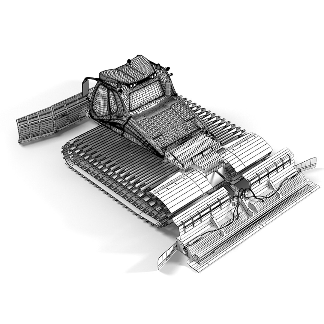 3d Prinoth Beast Snow Groomer