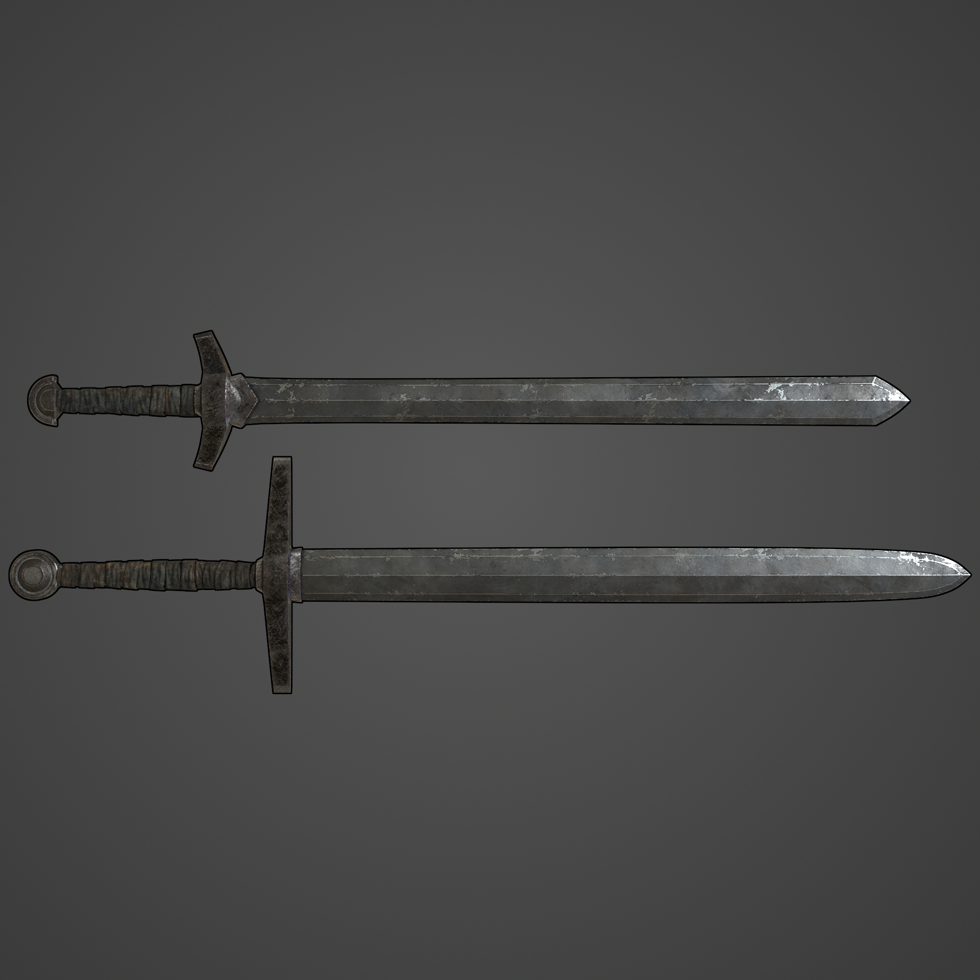 3D set basic medieval swords - TurboSquid 1484464