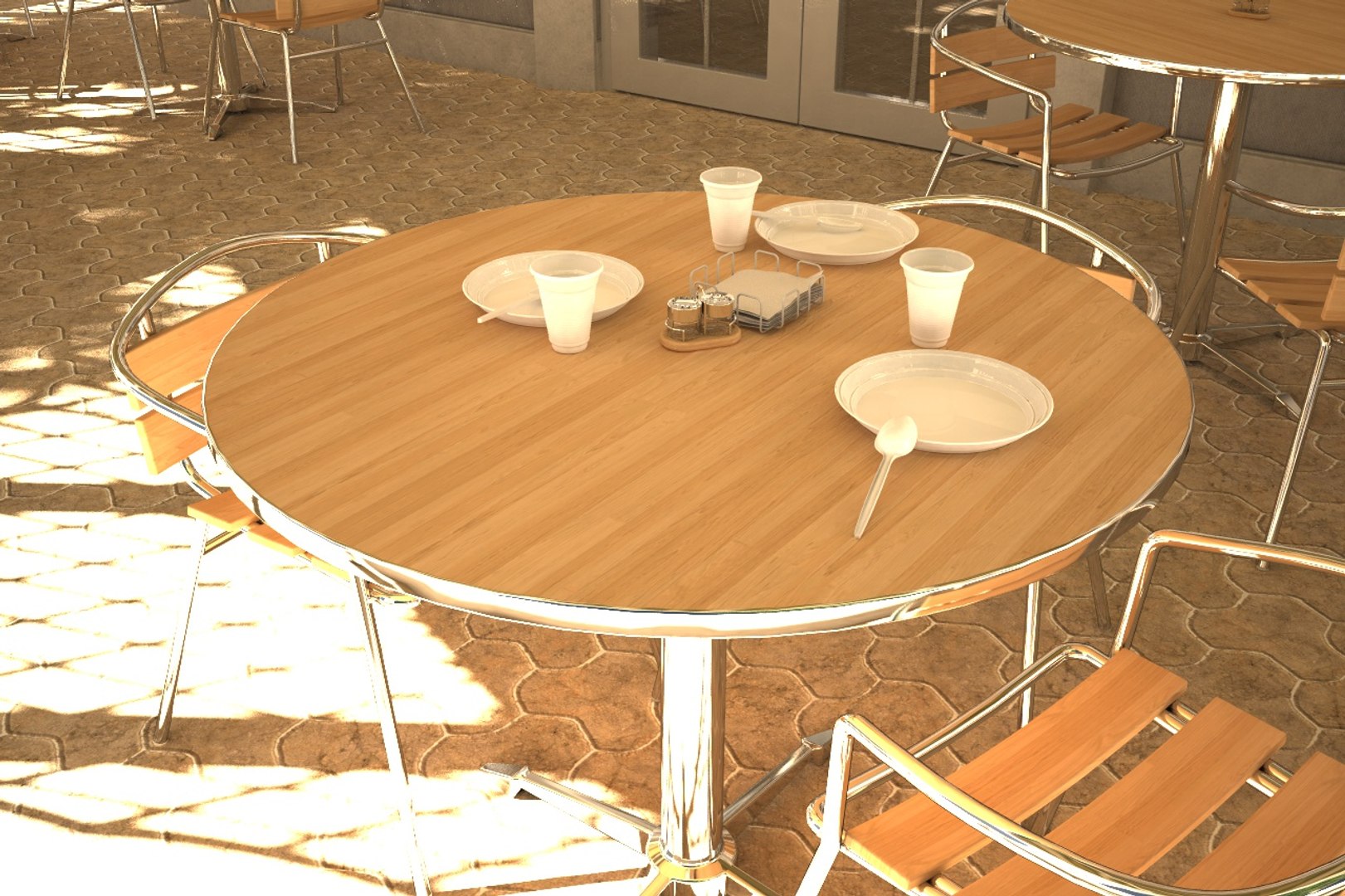 Street Cafe 3d Dxf