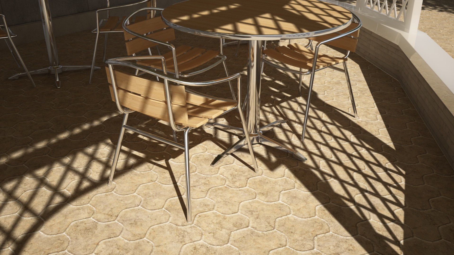 Street Cafe 3d Dxf