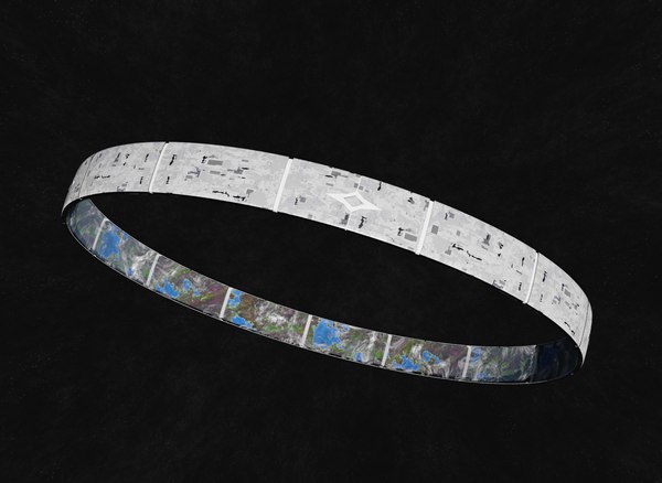 modelo 3d anillo de hábitat espacial giratorio v2 - TurboSquid 1739934