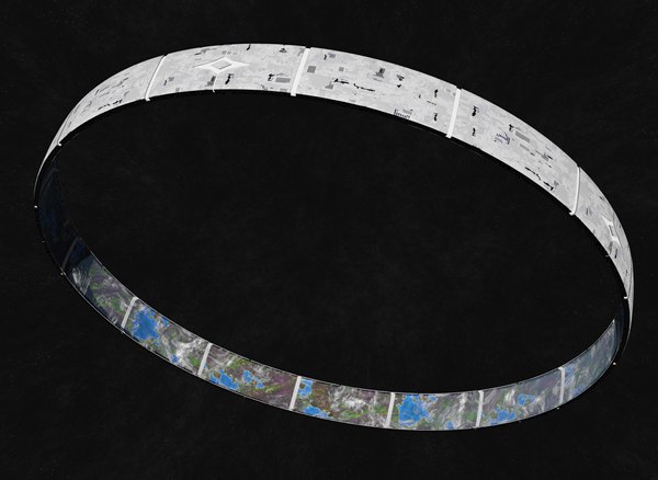 3D rotating space habitat ring v2 model - TurboSquid 1739934