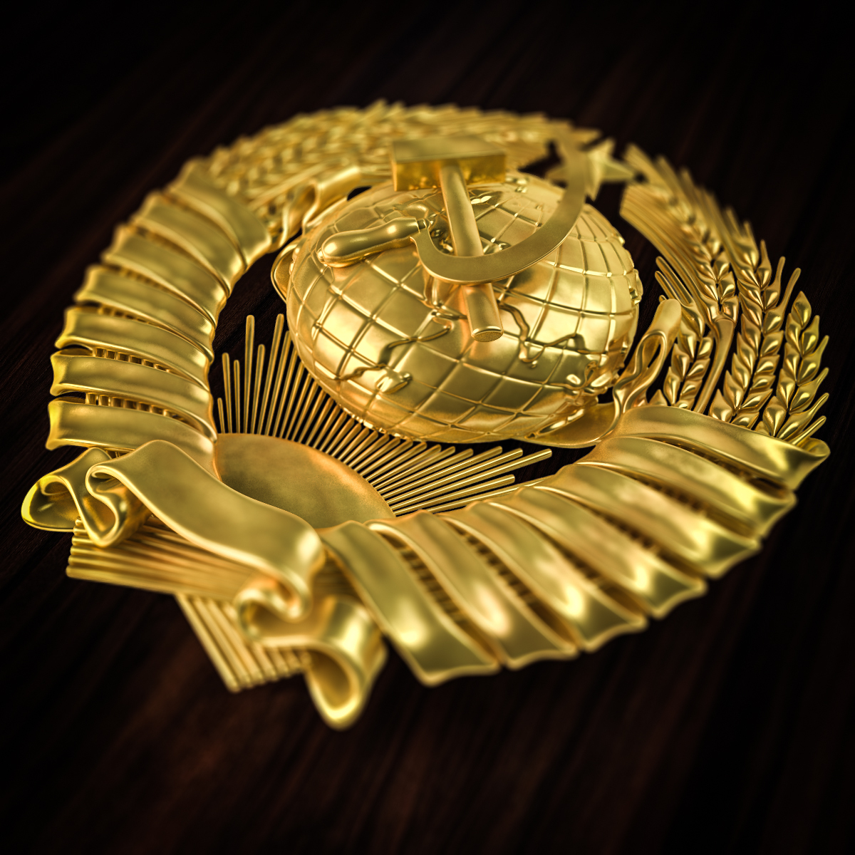 state emblem soviet c4d