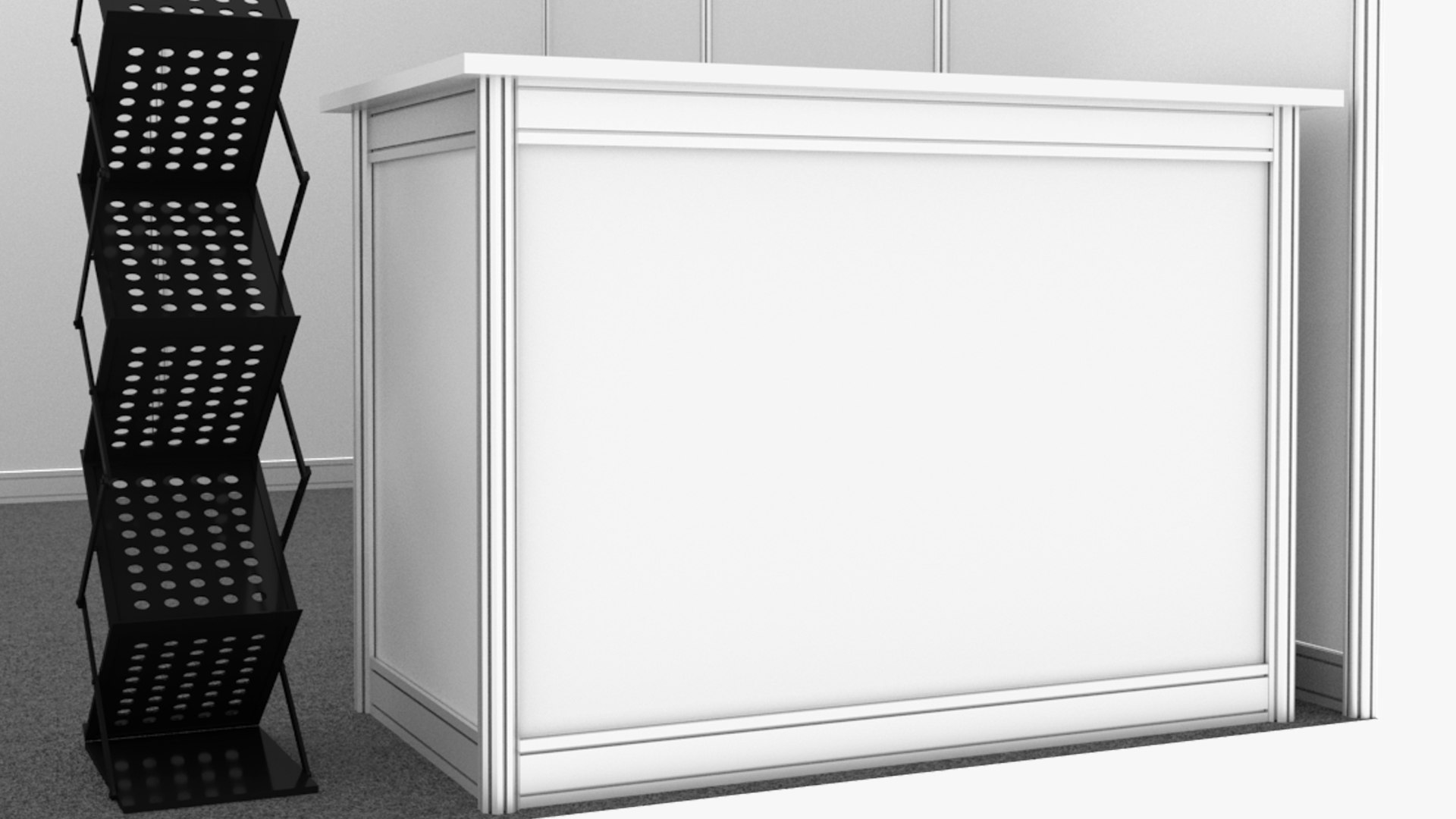 Octanorm System Booth With All Furniture -18 SqmBooth Model ...