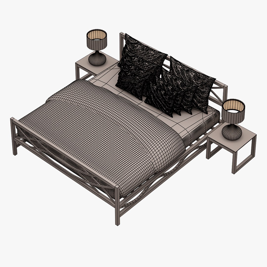 bed set 3d max