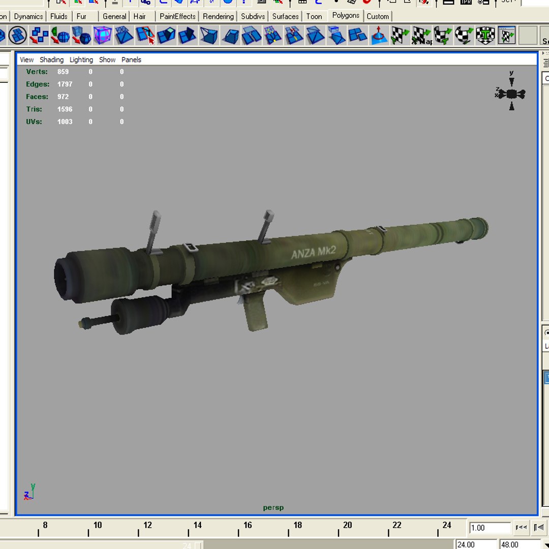 Sa-7 Grail Air Missile 3d Model
