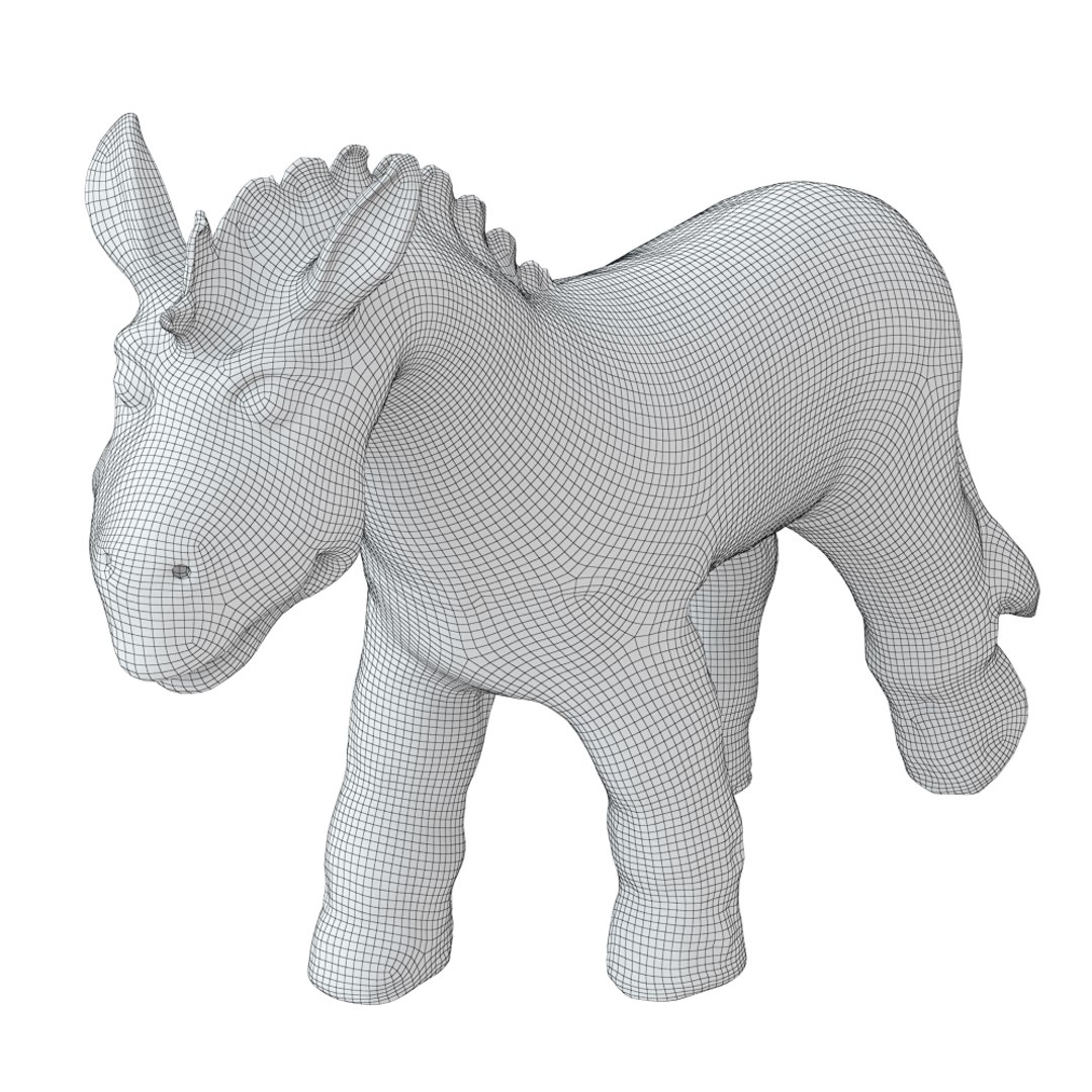 3D Model Baby Rubber Toy Donkey - TurboSquid 1612150
