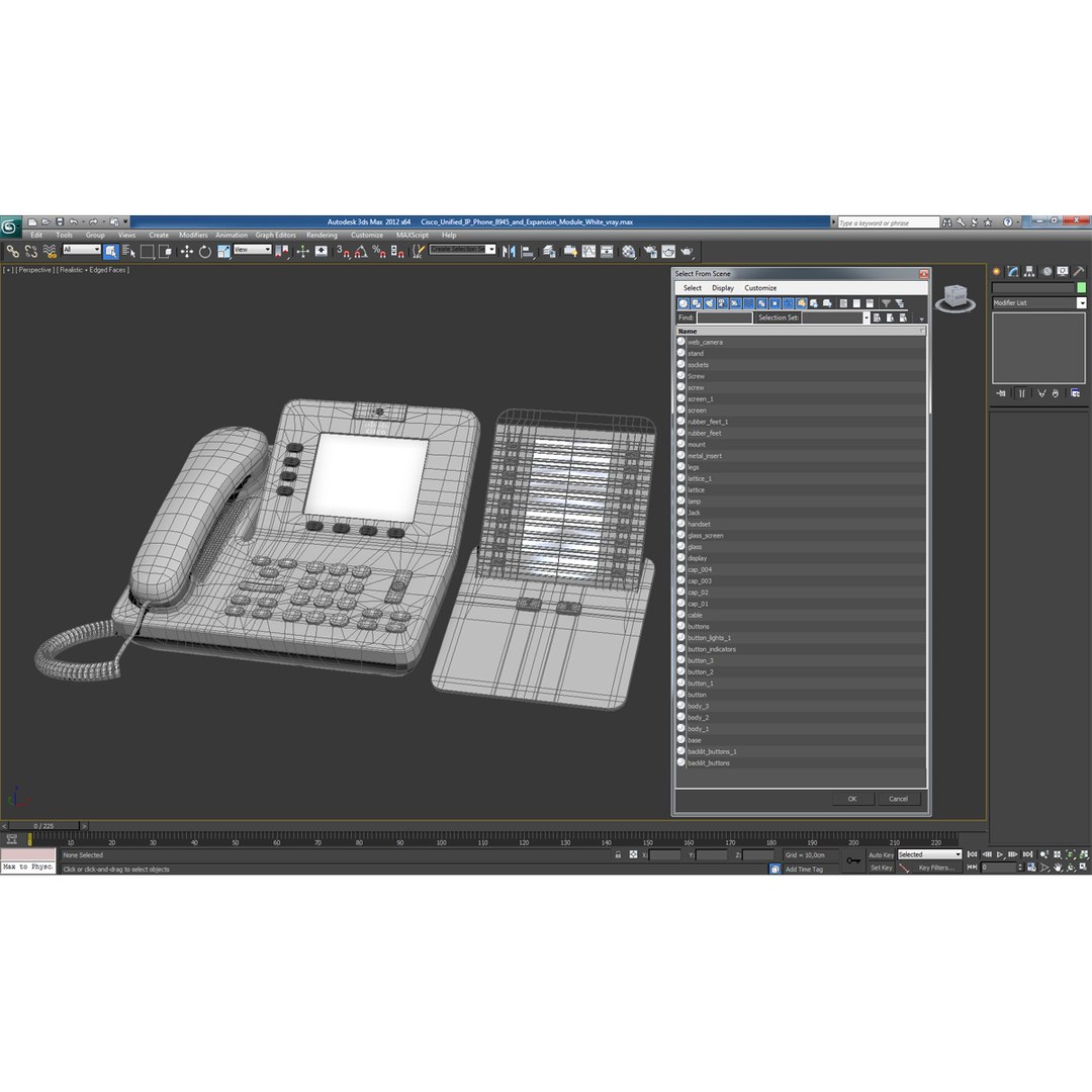 cisco unified ip phone 3d model