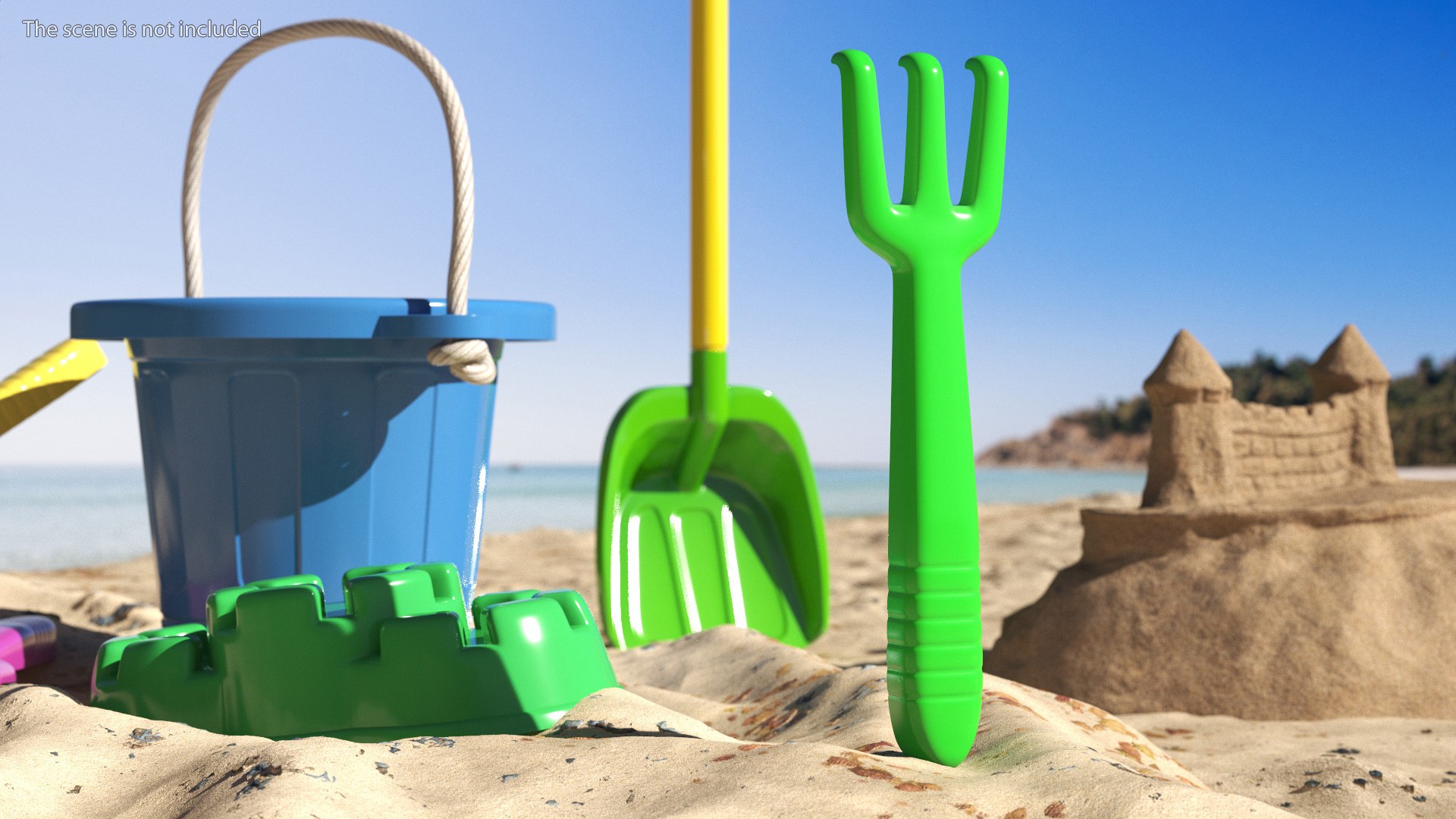 Plastic Rake Toy 3D Model - TurboSquid 2118735