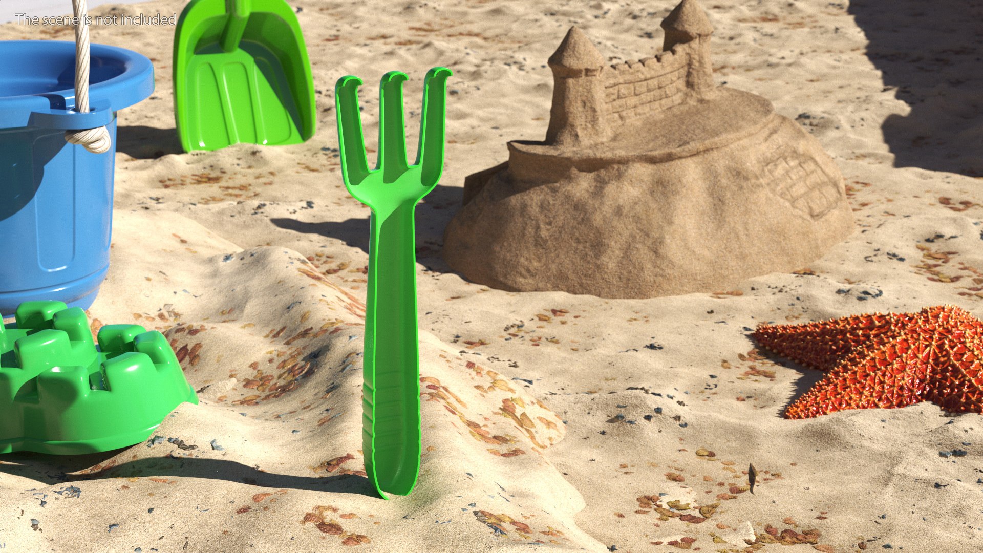 Plastic Rake Toy 3D Model - TurboSquid 2118735