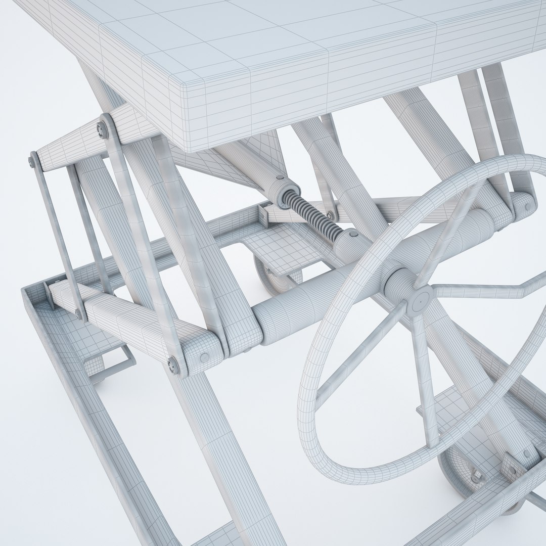 3d Old Mechanical Jack Model