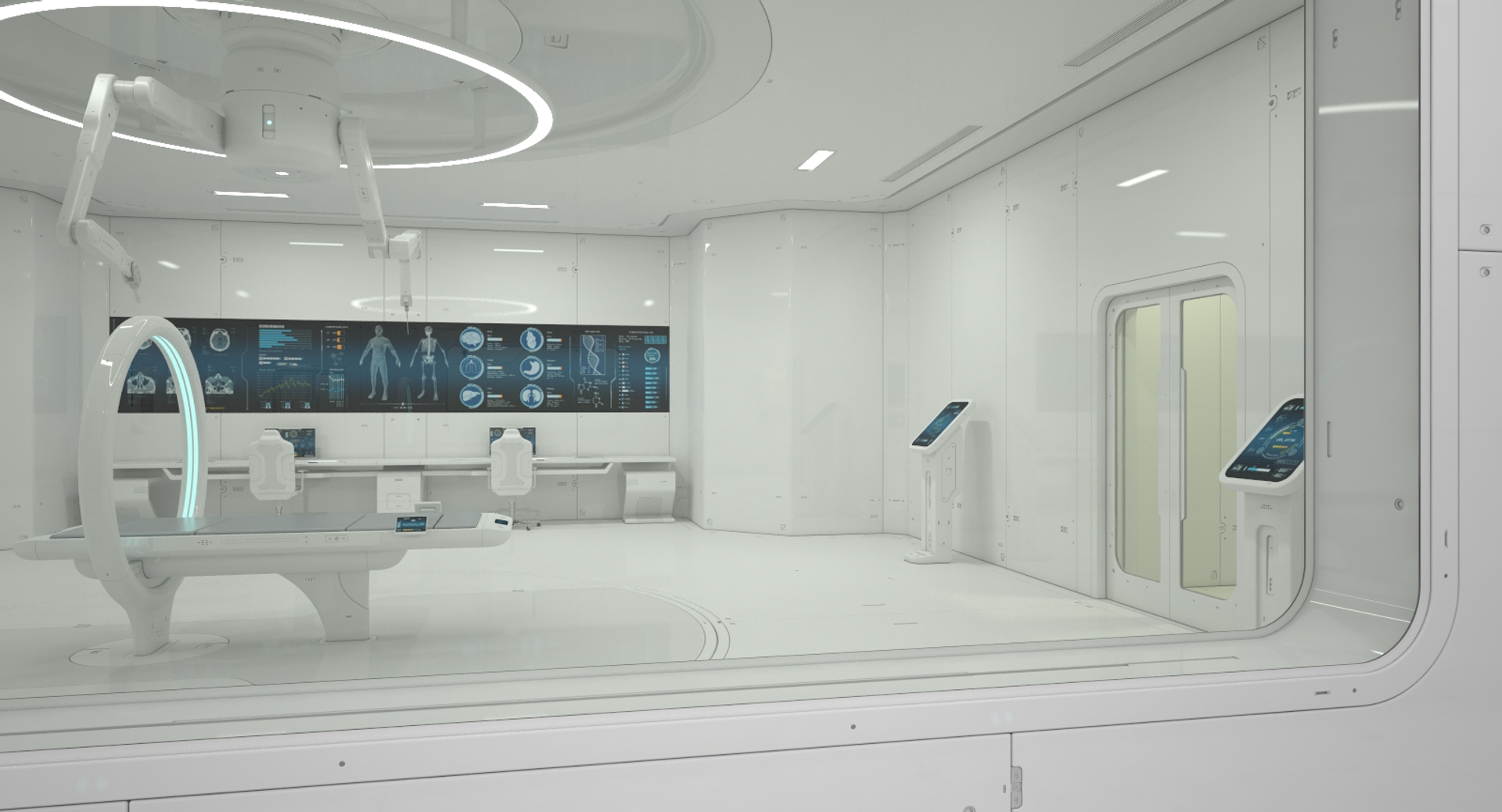 3D model sci-fi laboratory corridor - TurboSquid 1411534
