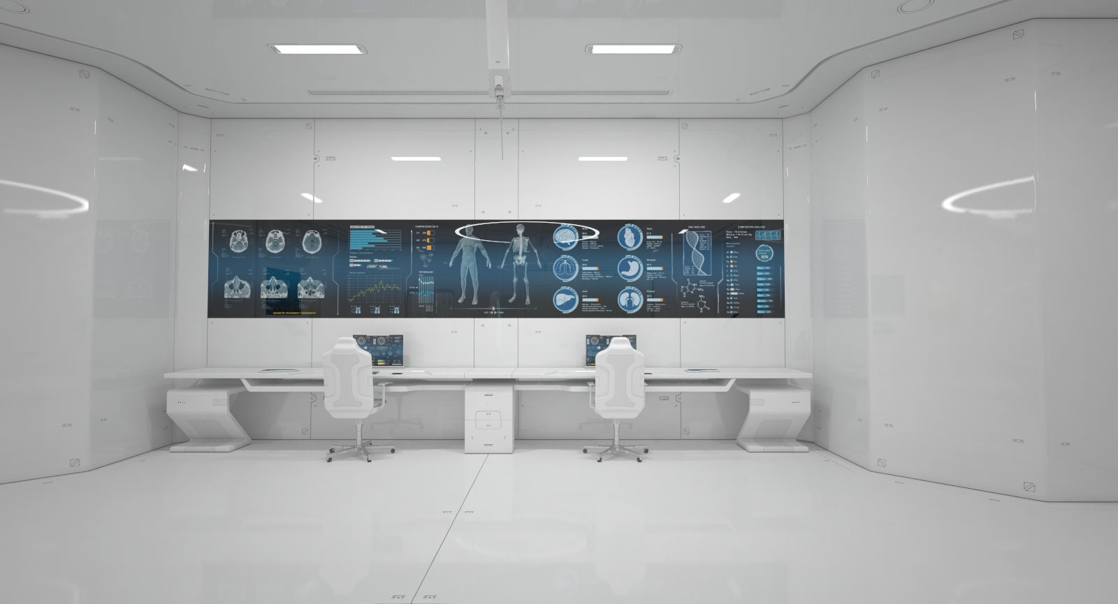 3D model sci-fi laboratory corridor - TurboSquid 1411534