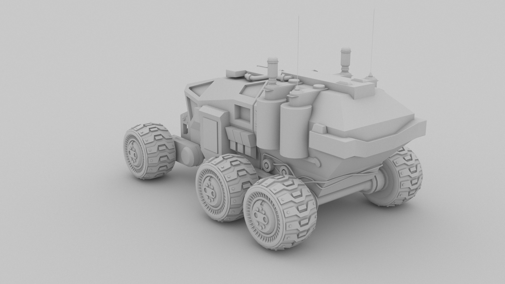 3D space mars car vehicle model - TurboSquid 1637226