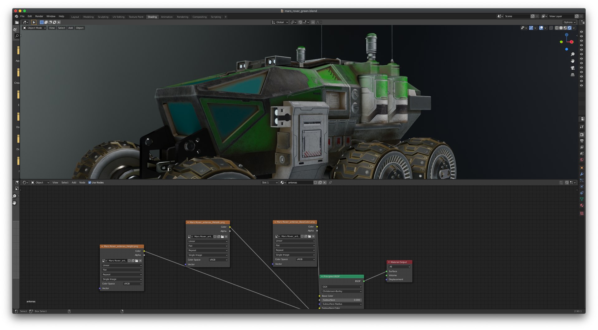 3D space mars car vehicle model - TurboSquid 1637226