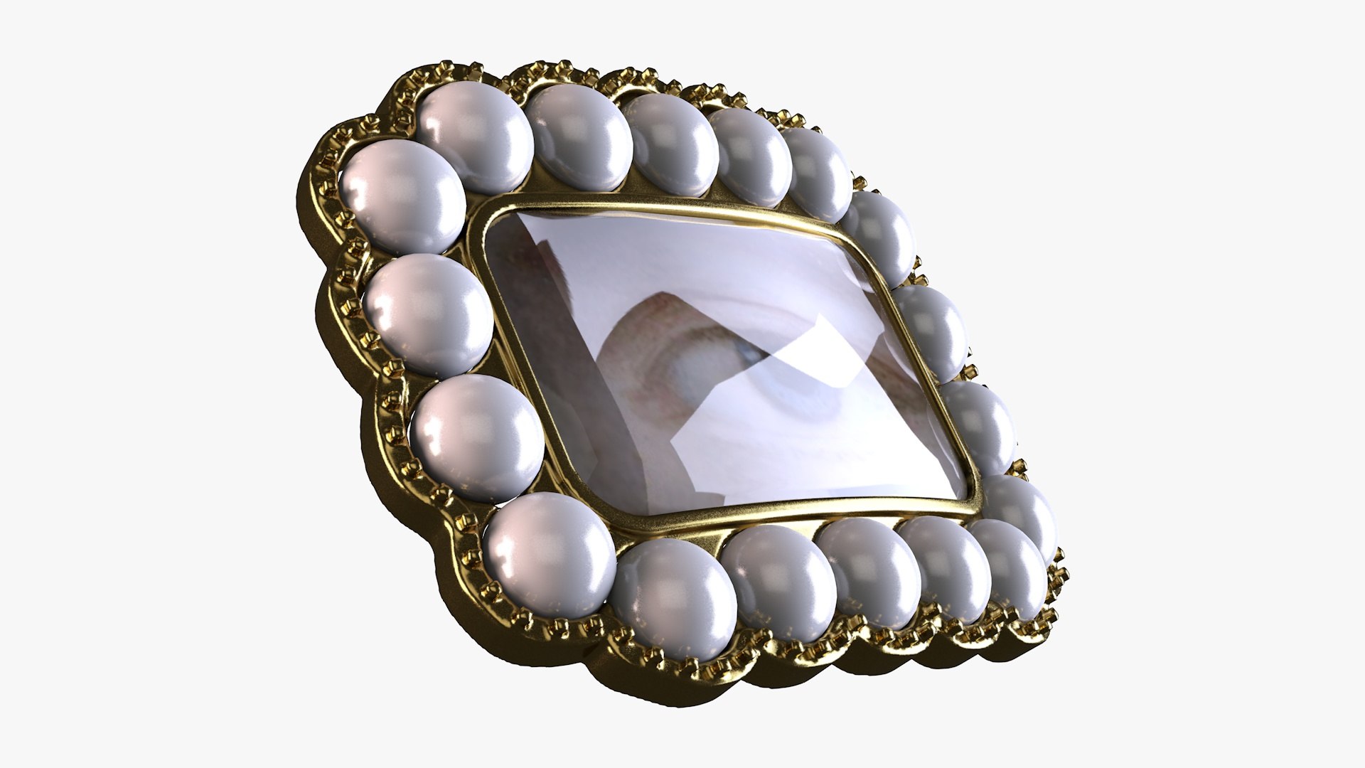 Brooch 3D Model - TurboSquid 1943832