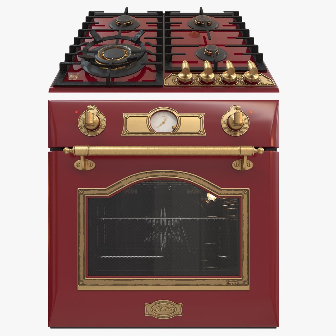 Gas hob Kaiser KG 6335 Oven Kaiser EH 6355 6345 3D model - TurboSquid ...