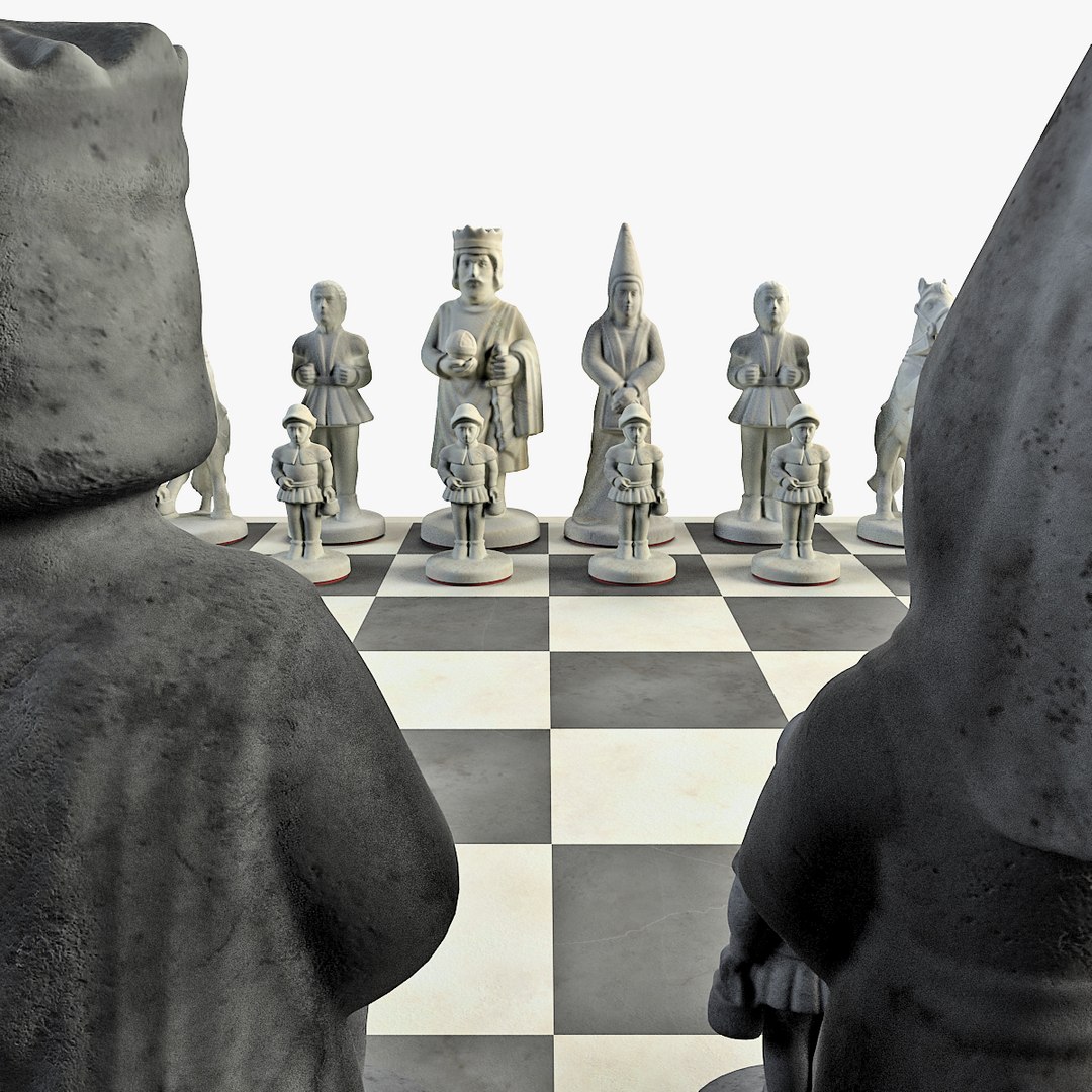 3ds Max Chess Games Figure