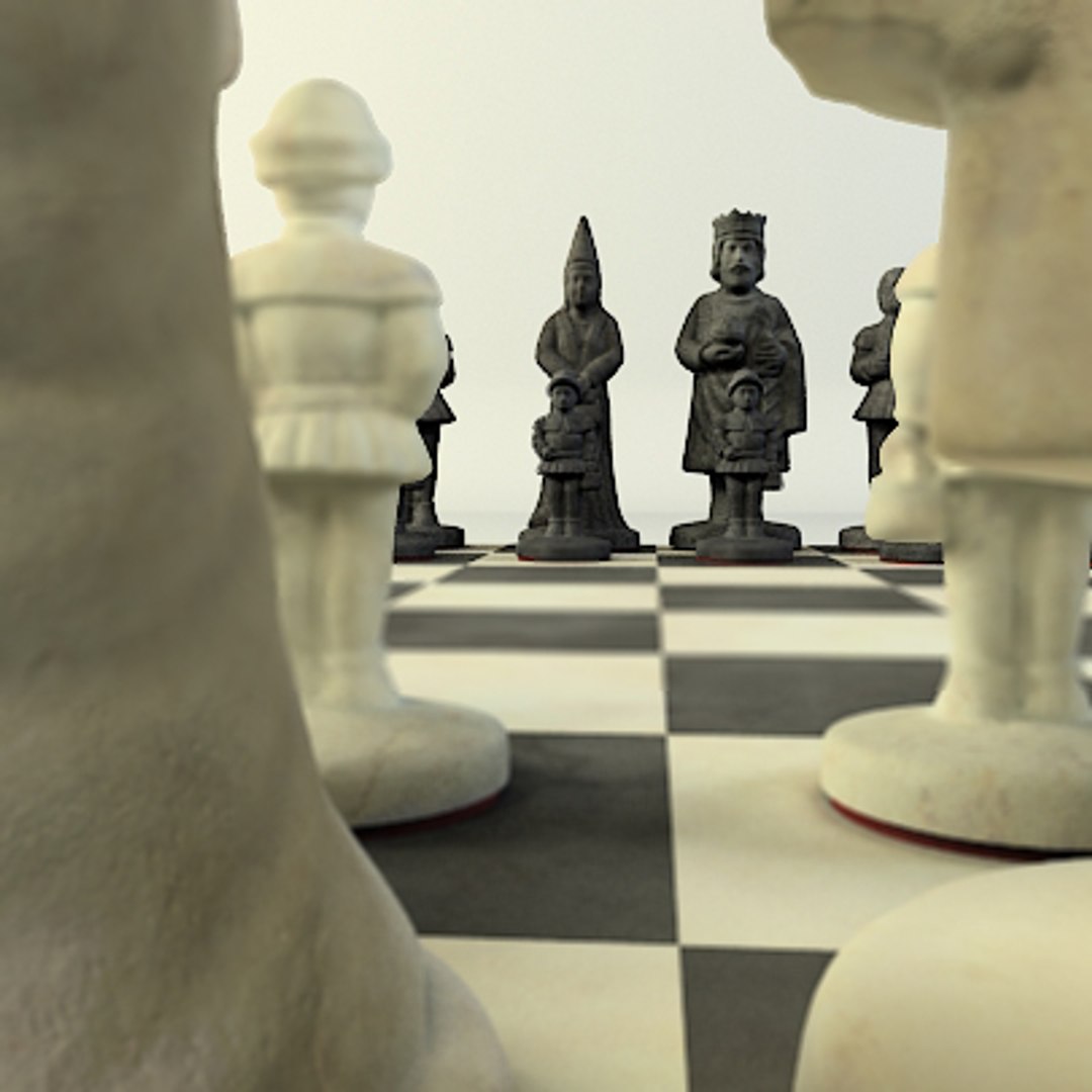 3ds Max Chess Games Figure
