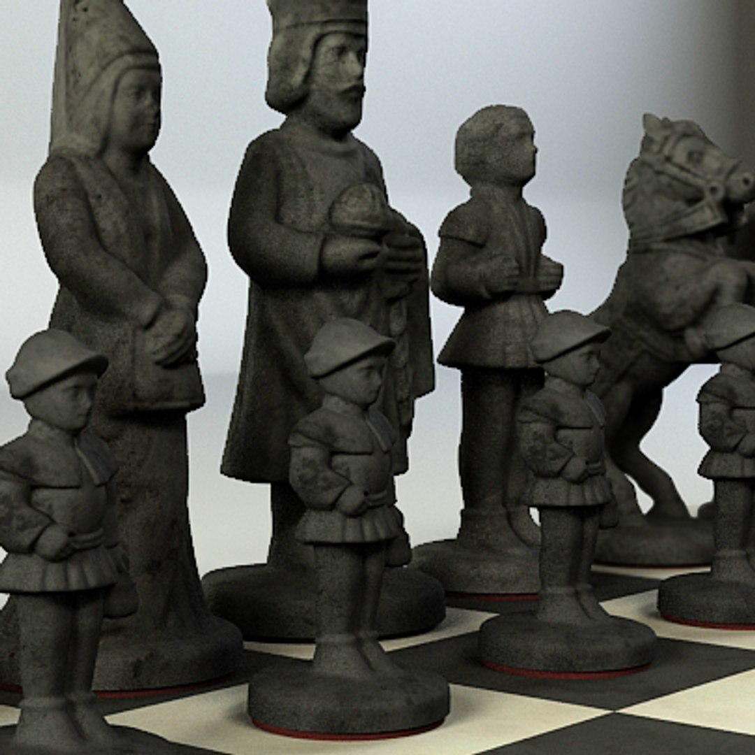 3ds Max Chess Games Figure