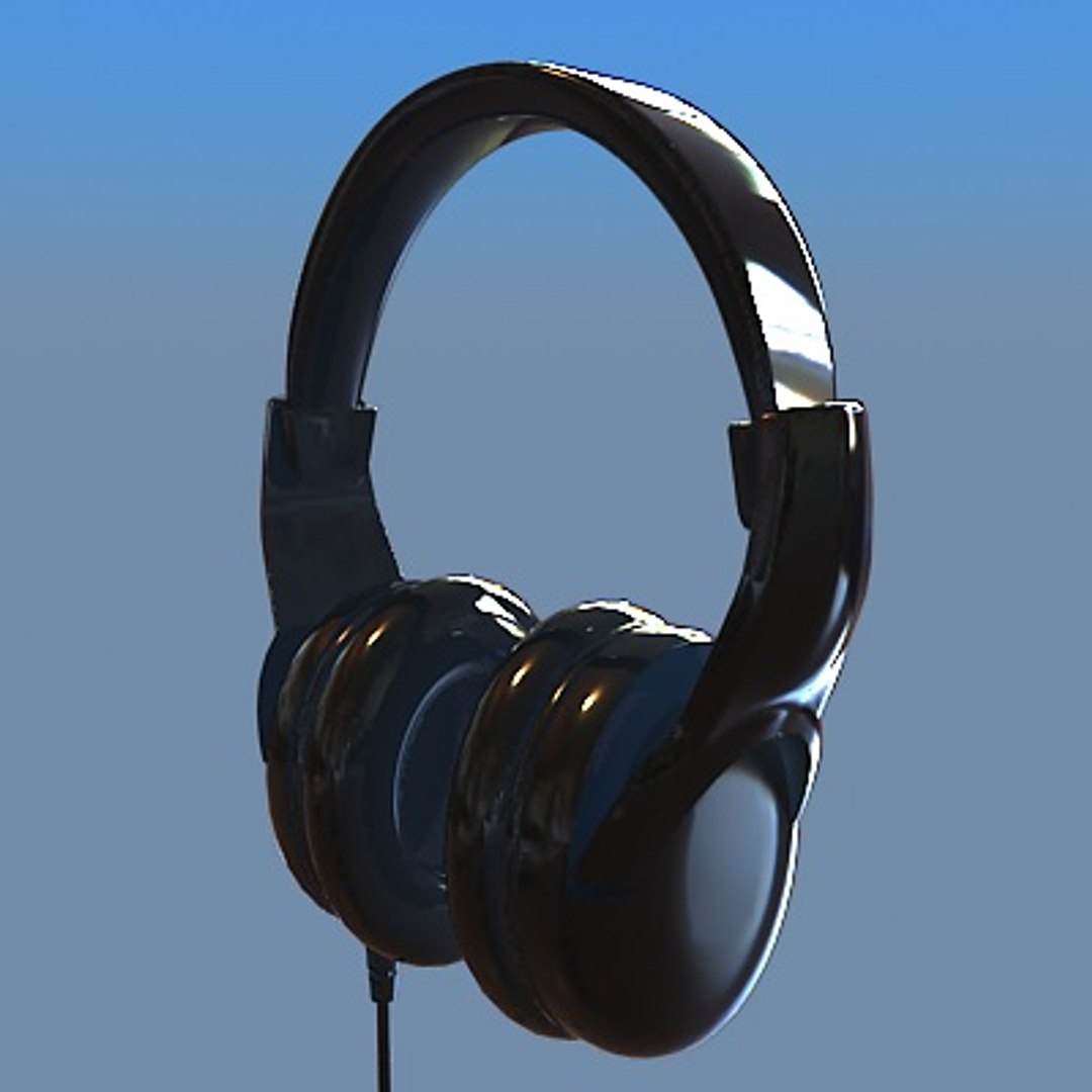 3d Model Realistic Headphones