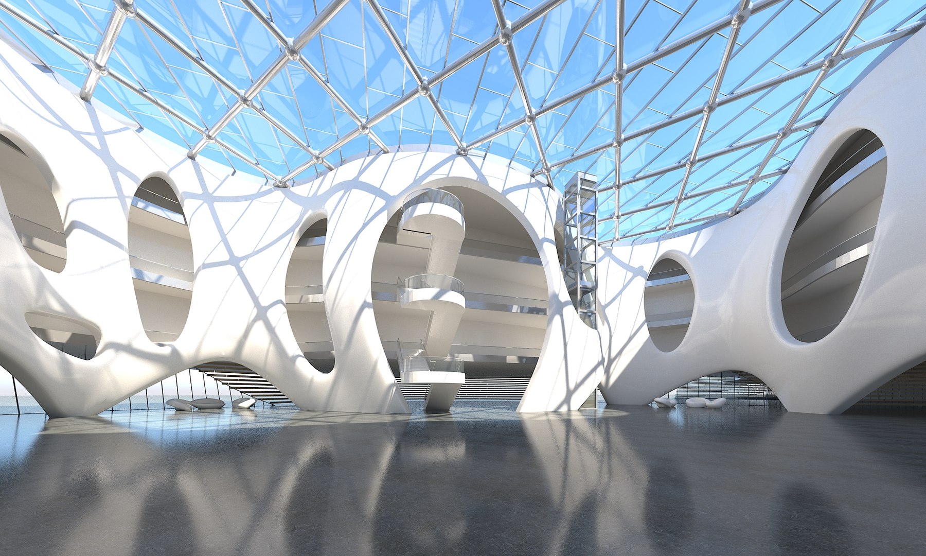 Modern Hall Collection 03 3D model - TurboSquid 2127360