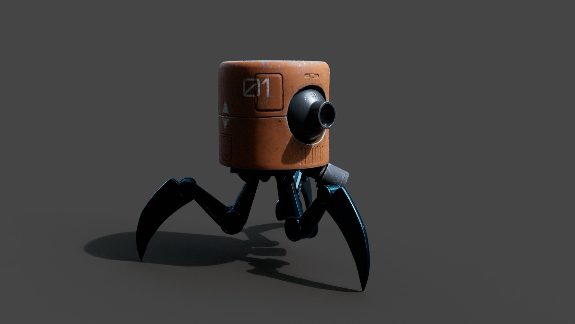 Free Red Bot 3D Model - TurboSquid 2274787