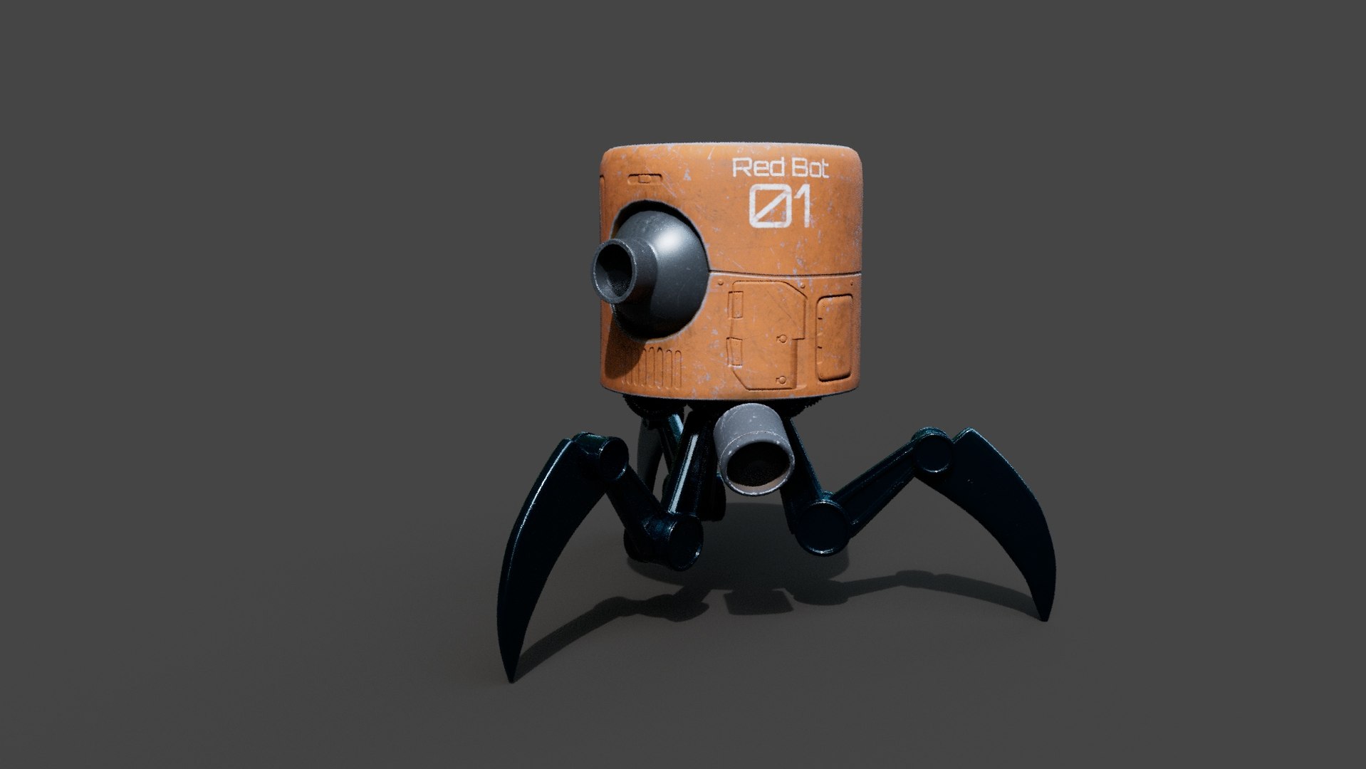 Free Red Bot 3D Model - TurboSquid 2274787