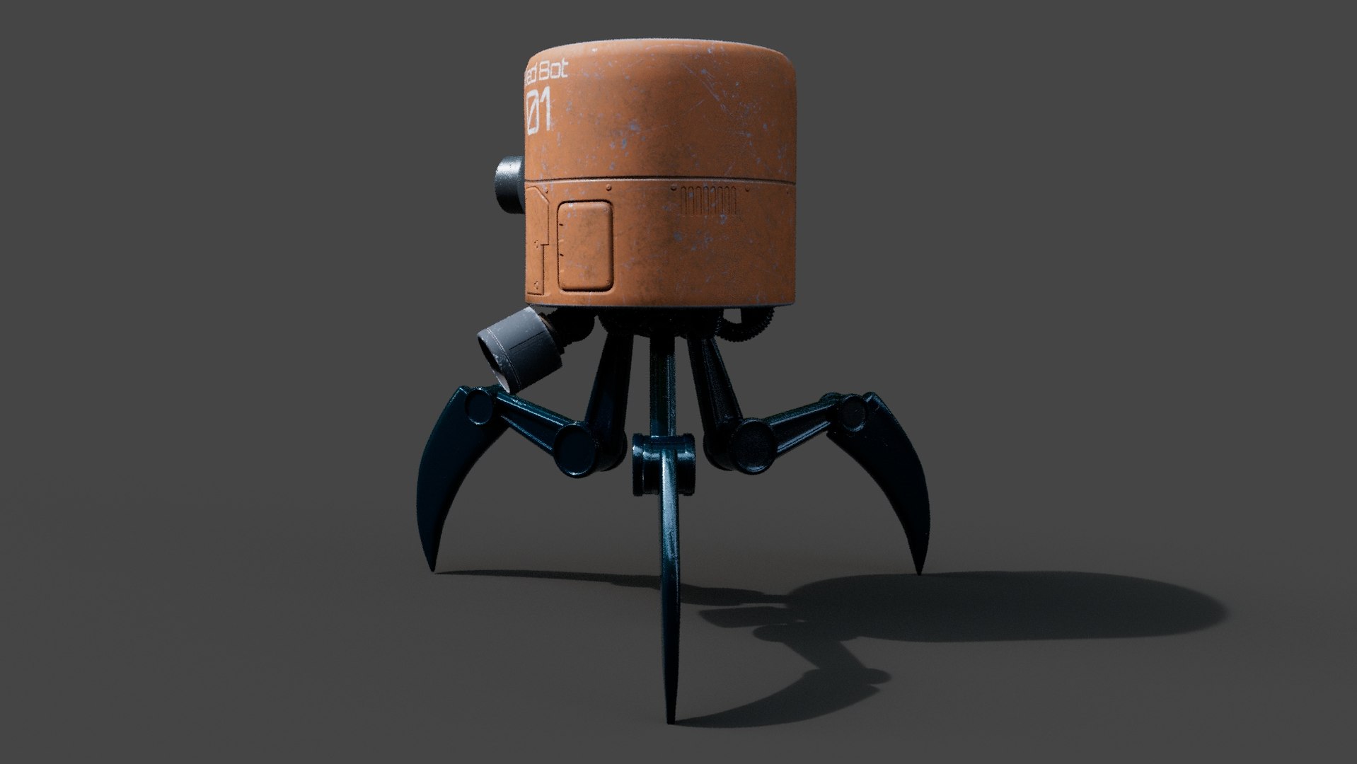 Free Red Bot 3D Model - TurboSquid 2274787