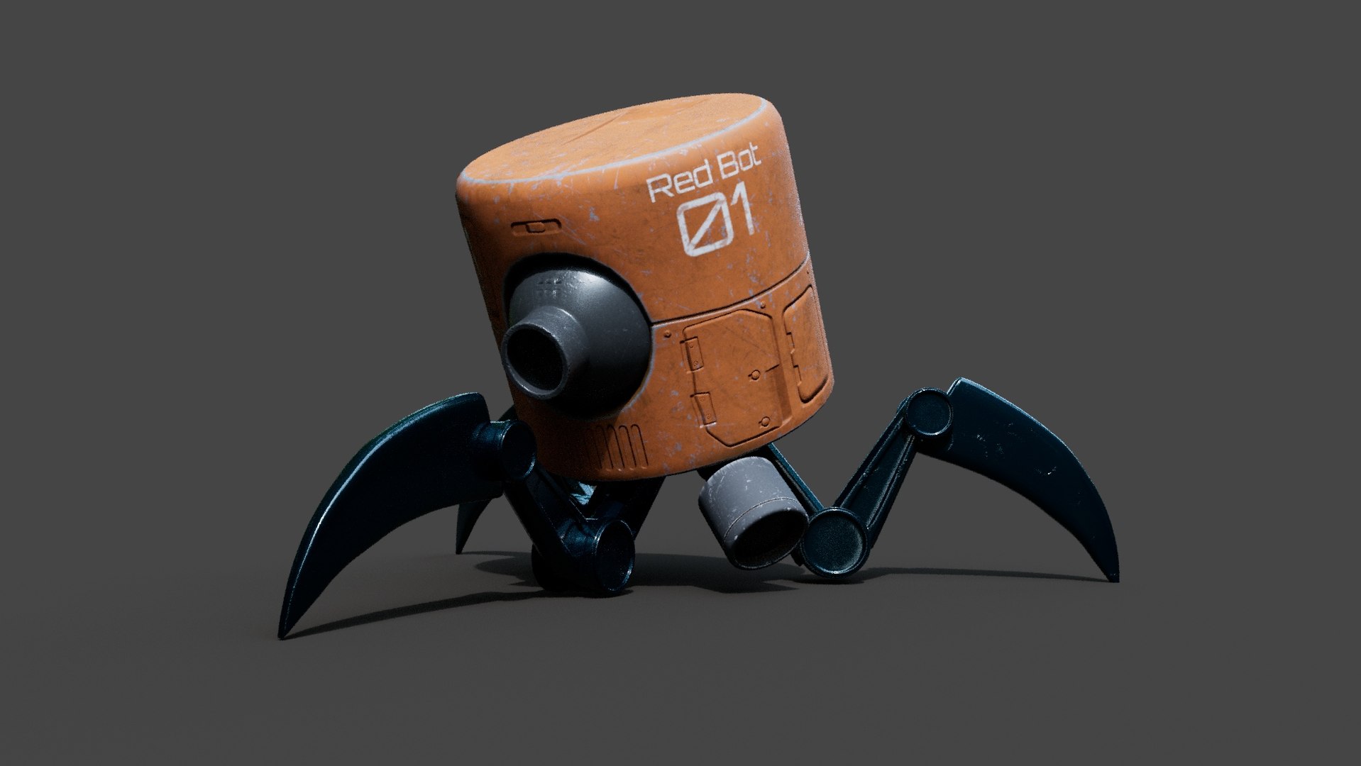 Free Red Bot 3D Model - TurboSquid 2274787