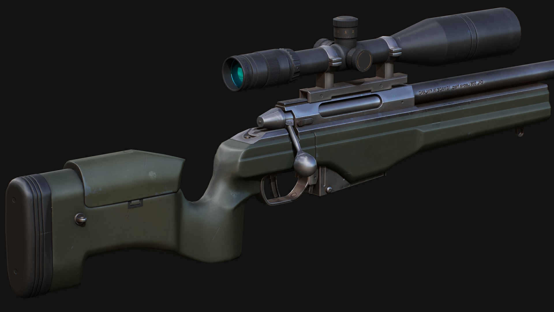 TRG-42 Sniper Rifle - LowPoly Mobile Ready 3D Model - TurboSquid 2068719