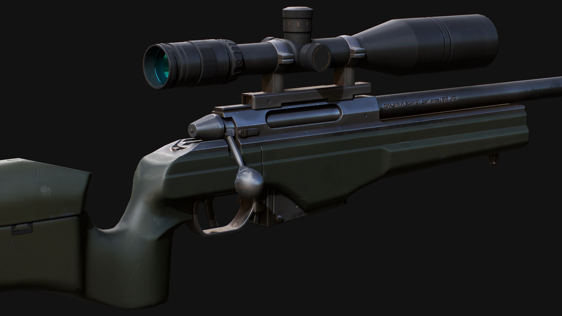 TRG-42 Sniper Rifle - LowPoly Mobile Ready 3D Model - TurboSquid 2068719