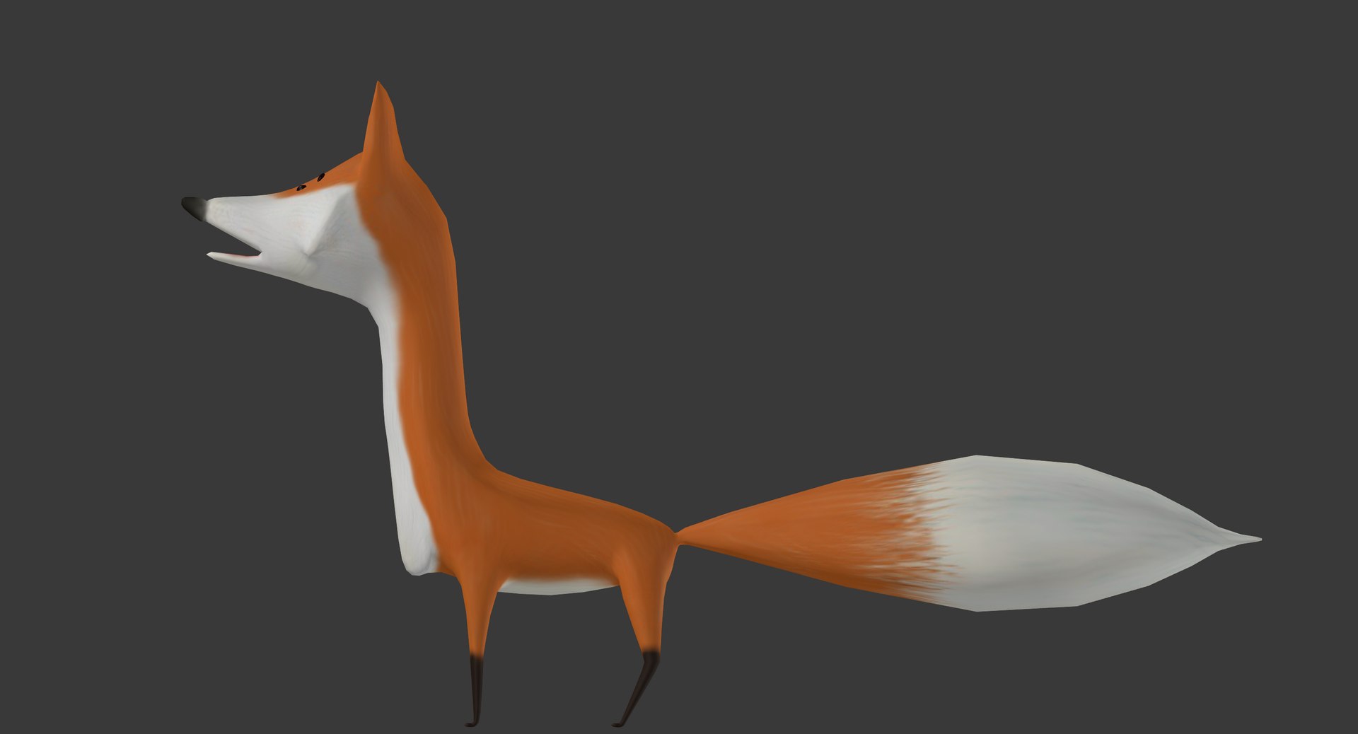 Cartoon Fox 3D - TurboSquid 1151437